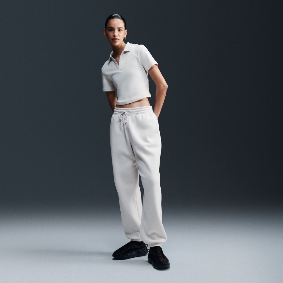 Nike Phoenix Fleece HR OS Pant 2 Kadın Bej Eşofman Altı FZ5996-104