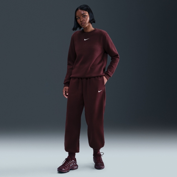 Nike Phoenix Fleece HR OS Pant Kadın Bordo Eşofman Altı FZ5996-653