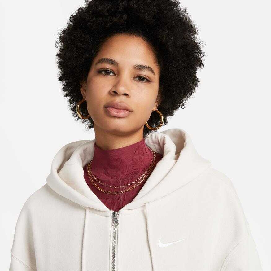Nike Sportswear Phoenix Fleece Full-Zip Oversize Hoodie Kadın ...